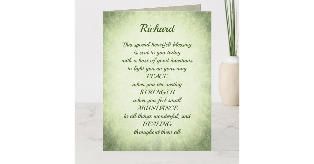Stylish Nice Words Get Well Recovery Greeting Card | Zazzle