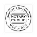 Stylish Notary Public Loan Signing Agent Self-inking Stamp | Zazzle