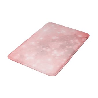 Stylish Pale Pink Blush Sparkle Bath Mat | Zazzle
