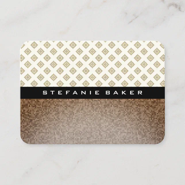Stylish Patterns Business Card | Zazzle