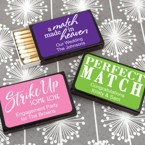 Stylish Perfect Match Black Matchboxes | Zazzle