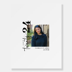 Stylish Photo Guest Graduation Signature Foam Board | Zazzle