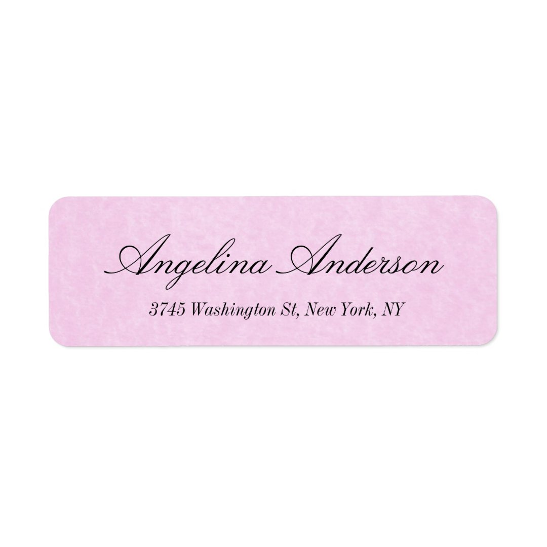 Stylish Pink Elegant Handwriting Modern Feminine Label | Zazzle