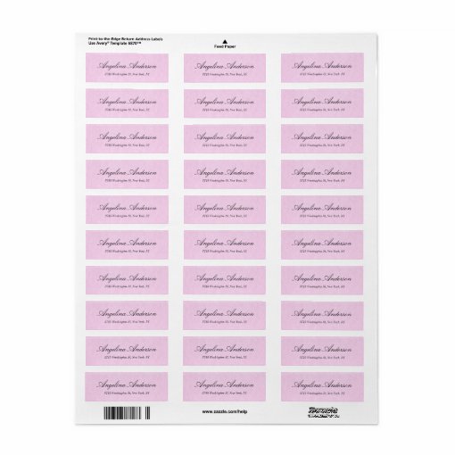 Stylish Pink Elegant Handwriting Modern Feminine Label | Zazzle