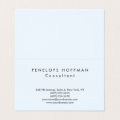 Stylish Plain Simple Professional Class Business Card | Zazzle