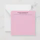 Stylish Plain Simple Professional Light Pink Note Card | Zazzle