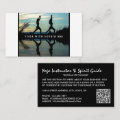 Stylish Portrait Reflection, Yoga Instructor Business Card | Zazzle
