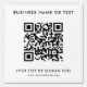 Stylish QR Code Add Logo Modern Template Best Yard Sign | Zazzle