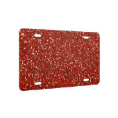 Stylish Red Glitter License Plate | Zazzle