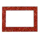 Stylish Red Glitter Magnetic Frame | Zazzle