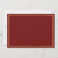 Stylish Red Gold Graduate Photo Graduation Thank You Card | Zazzle