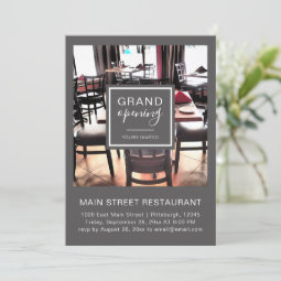 Stylish Restaurant Opening Invitation | Zazzle
