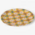 Stylish Retro 1970s Wallpaper Party Tableware Paper Plates | Zazzle