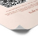 Stylish retro Peach Pink Honeymoon fund QR code Poster | Zazzle