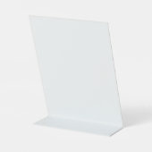 Stylish retro peach pink wedding menu pedestal sign | Zazzle