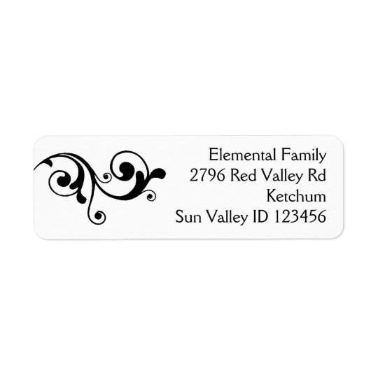 Stylish return address label | Zazzle.com