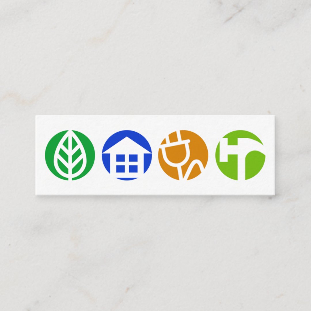 Stylish Round General Construction Placard Signage Mini Business Card ...