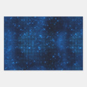 Stylish Royal Blue Glitter and Strata Patterns Wrapping Paper Sheets ...