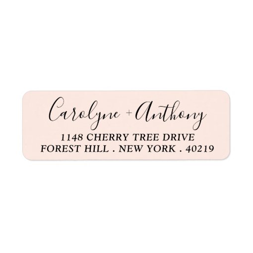 Stylish Script Custom Name & Address Label | Zazzle