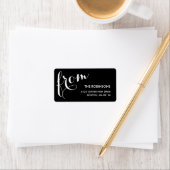Stylish Sender Address Labels | Zazzle
