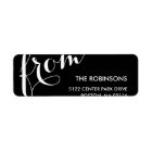 Stylish Sender Address Labels | Zazzle