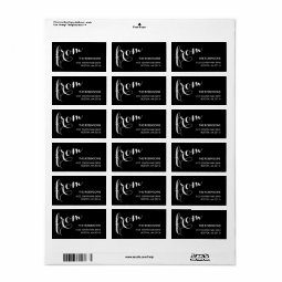 Stylish Sender Address Labels | Zazzle