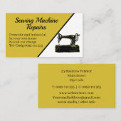 Stylish Sewing Machine Repair Business Card | Zazzle