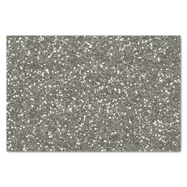 Stylish Silver Glitter Tissue Paper | Zazzle