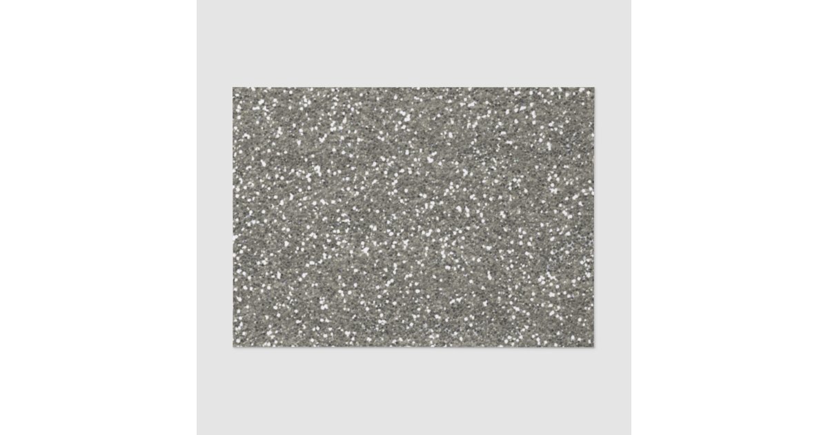 Stylish Silver Glitter Tissue Paper | Zazzle