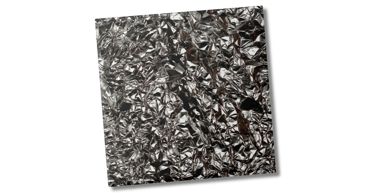 Stylish Silver Metallic Foil Backsplash Ceramic Tile | Zazzle