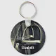 Stylish Silver Stirrups on English Riding Saddle Keychain | Zazzle
