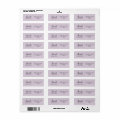Stylish Simple Basic Informal Casual Lilac Label | Zazzle