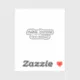 Stylish Simple Plain Black & White Minimalist Sticker | Zazzle