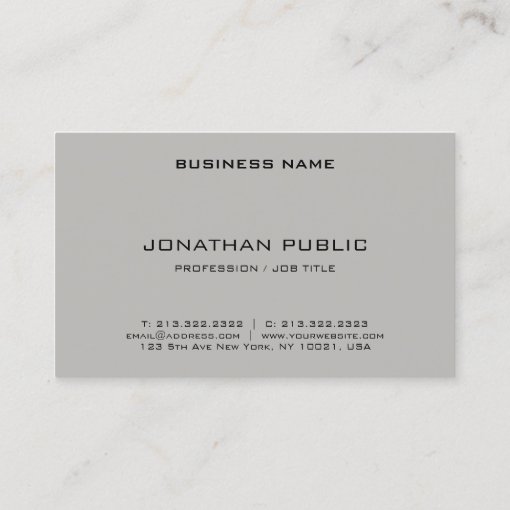 Stylish Simple Professional Design Modern Template Business Card | Zazzle