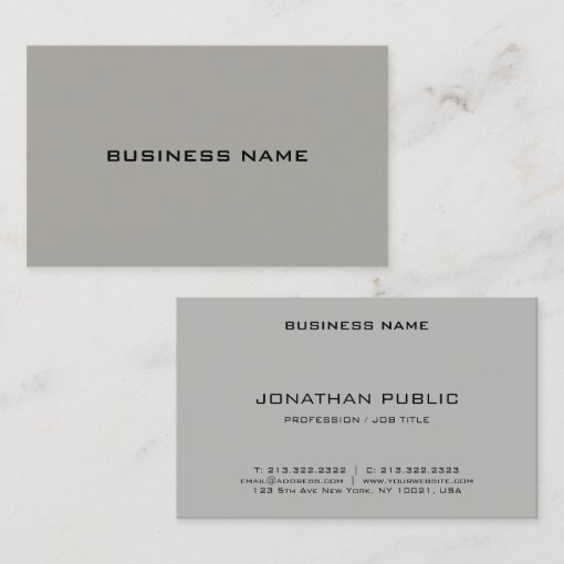 Stylish Simple Professional Design Modern Template Business Card | Zazzle