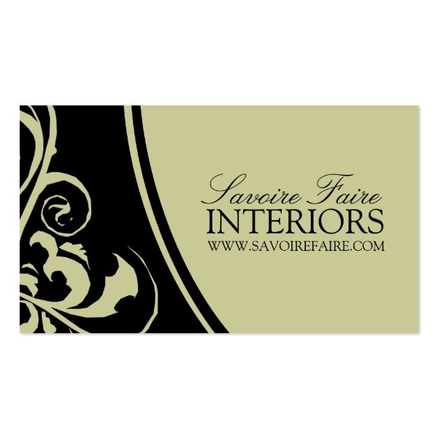 Stylish Swirl :: Business Card