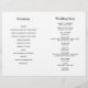 Stylish Traditional Bi-Fold Wedding Program | Zazzle