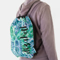 Stylish Tropical Palms Drawstring Bag | Zazzle