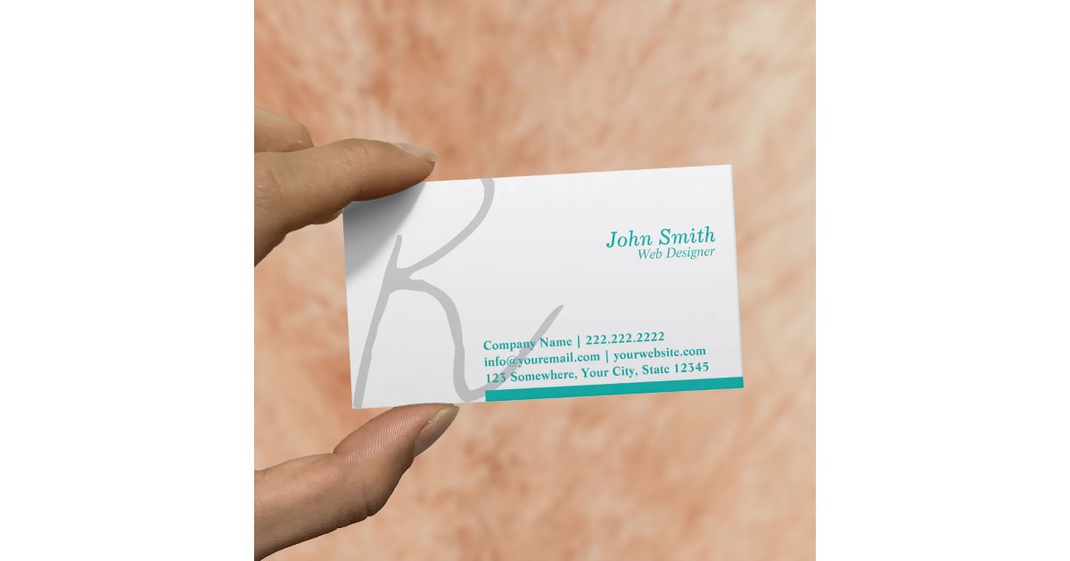 Stylish Typography Web Design Business Card | Zazzle