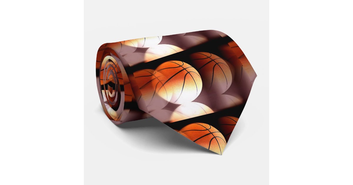 Stylish Unique Modern Basketball Tie | Zazzle