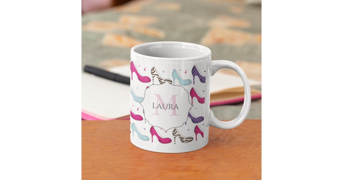 Stylish Unique Modern Girly Cute High Heel Shoes Coffee Mug | Zazzle