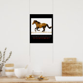 Stylish Unique Motivational Horse Poster Print | Zazzle