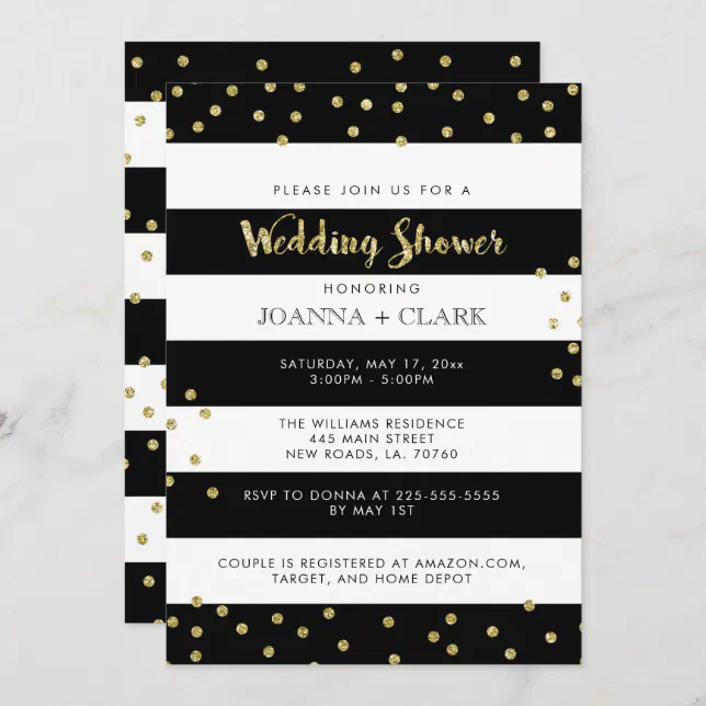 Stylish Wedding Shower Invitations | Zazzle