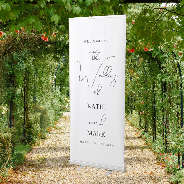 Stylish Welcome To Our Wedding Calligraphy Sign | Zazzle