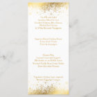 Stylish Gold & White Wedding Menu Template | Zazzle.com