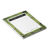 Stylish writing notepad with green cactus photo | Zazzle