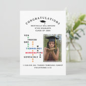 Stylish YES SHE CAN Congrats STEM Graduate Announcement | Zazzle