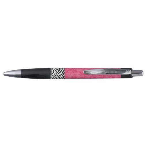 Stylish Zebra Print Bakery Promotional Pens | Zazzle