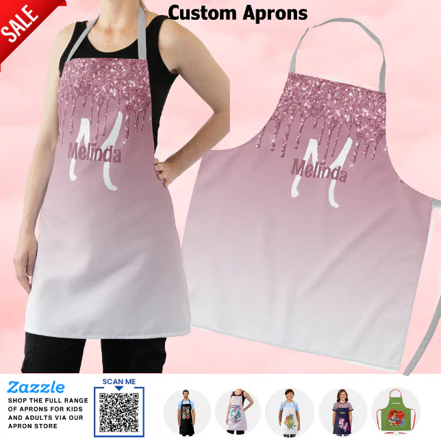 Stylist Hairstylist Salon Owner Custom Logo Brand Apron | Zazzle
