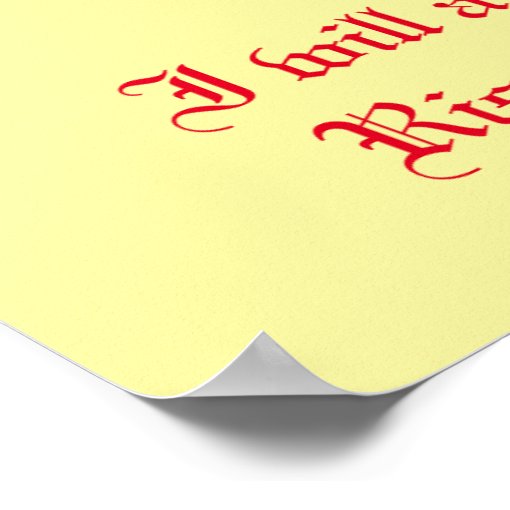 Stylized Red Phoenix, I will always Rise Again Poster | Zazzle